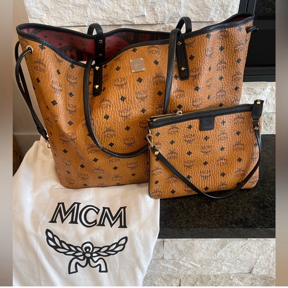 MCM | Bags | Authentic Mcm Large Reversible Tote | Poshmark
